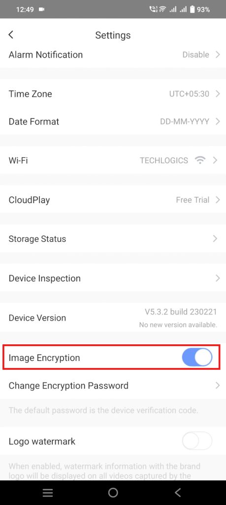 Unlock an EZVIZ Wi-Fi camera when the lock screen appears on the app ...
