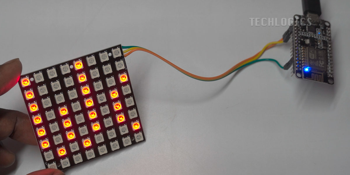 Create An Eye Catching Scrolling And Flashing Text Display With Esp8266 And Ws2812b Led Panel